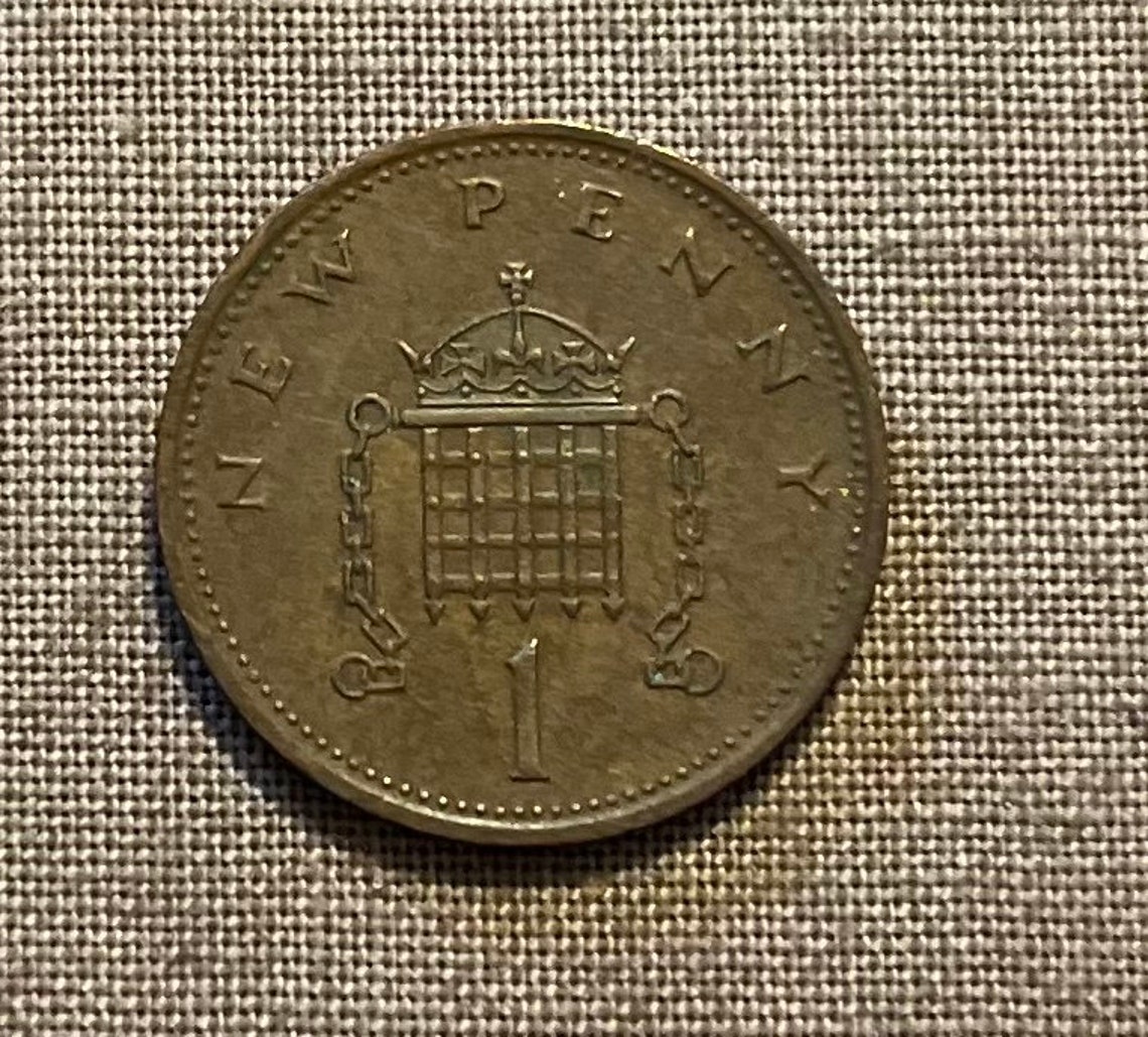 EXTREMELY RARE 1971 “ New Penny 1 P Coin Reg . Elizabeth Ll - Etsy