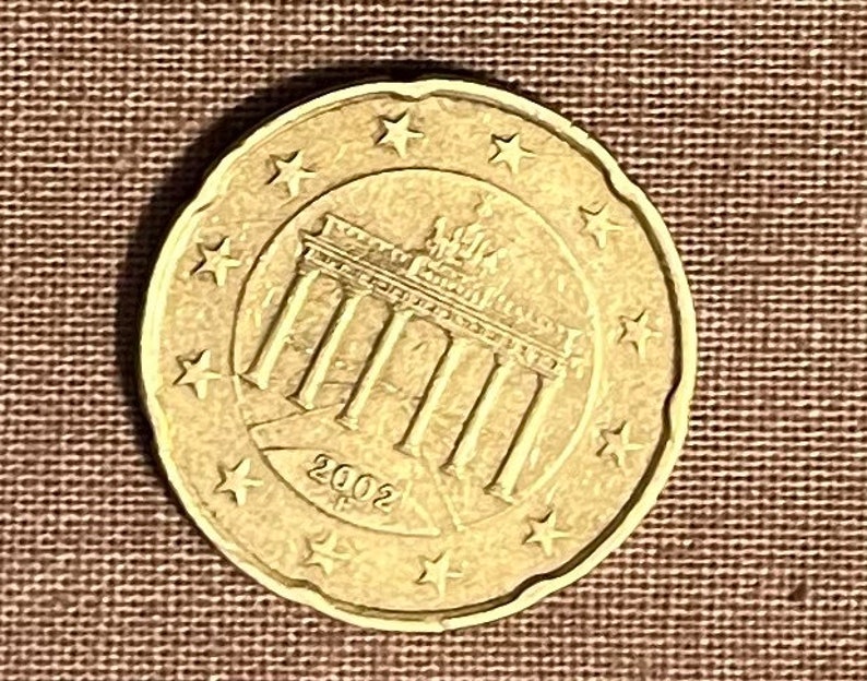 Rare Coin, 20 Cent Euro Coin 2002 F Germany, 2002 Germany, F German ...