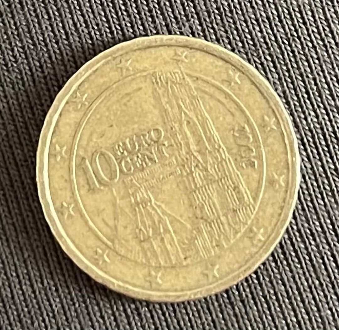 Moneda rara, moneda de 10 céntimos de 2002, Austria 2002, moneda ...