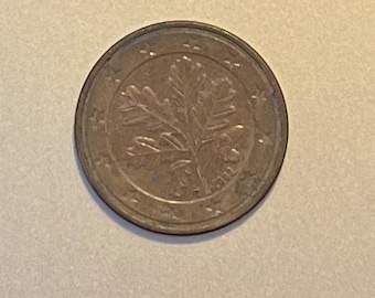 Rare Euro Coin 2002 Germany 5 Cent - Etsy