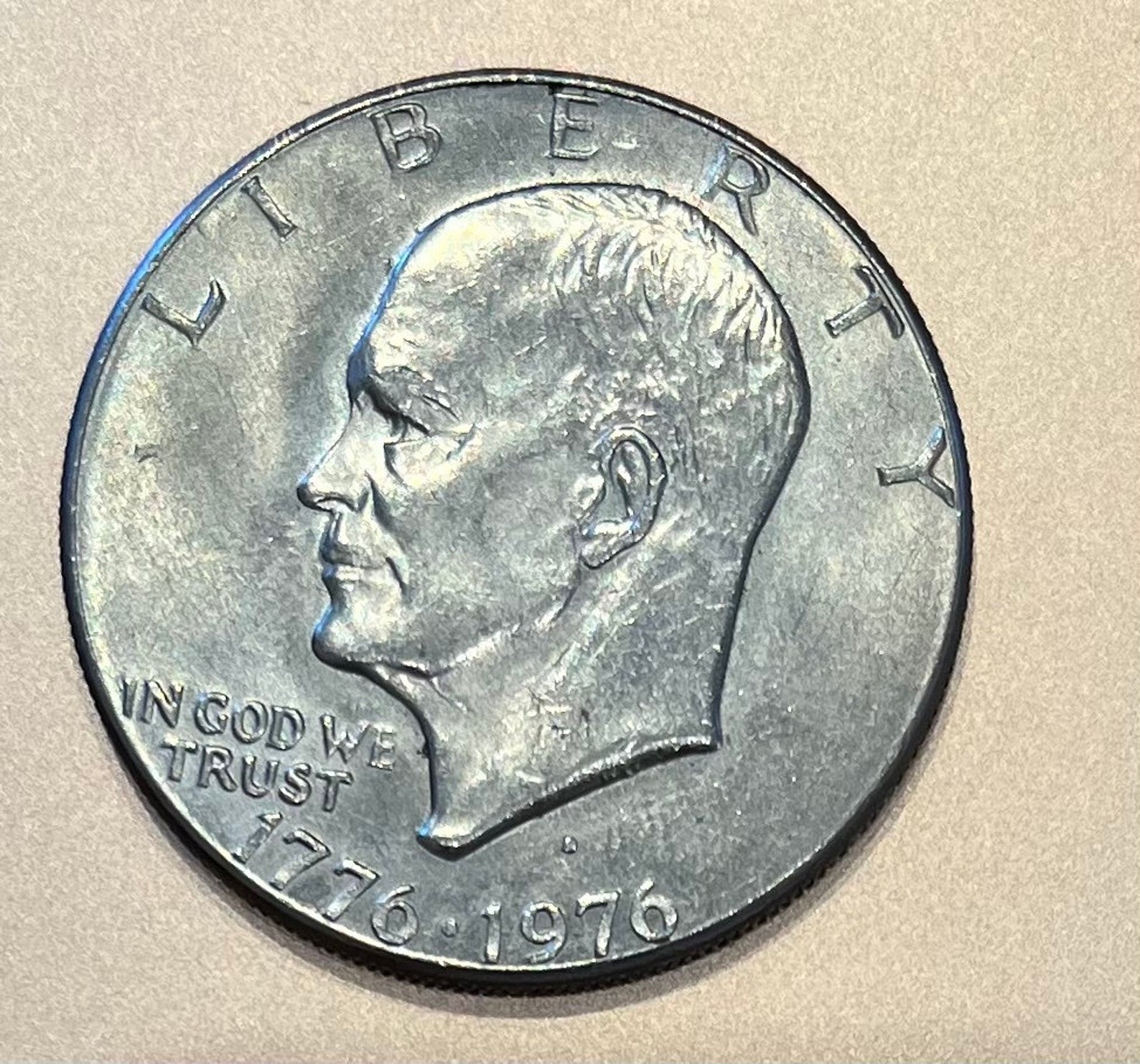 1776-1976 Eisenhower USA One Dollar Coin - ERROR Mint - Bicentennial ...