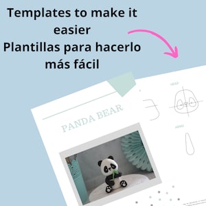 Fondant Panda Cake Topper Tutorial With Templates - Panda Bear Fondant ...