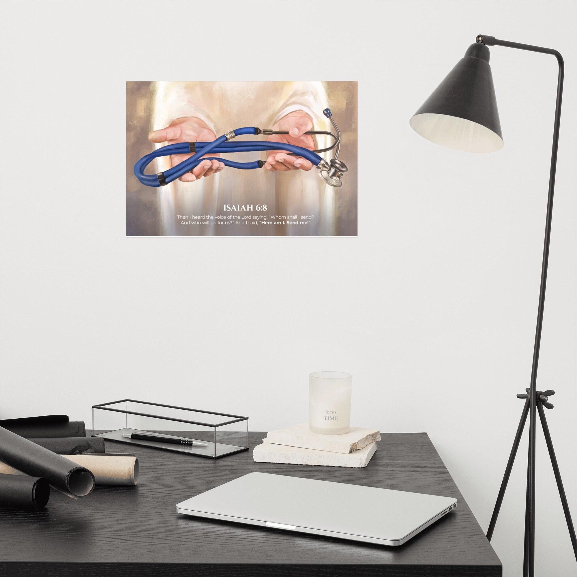 Poster: Jesus and Stethoscope, Christian Medical, Christian Nurse ...