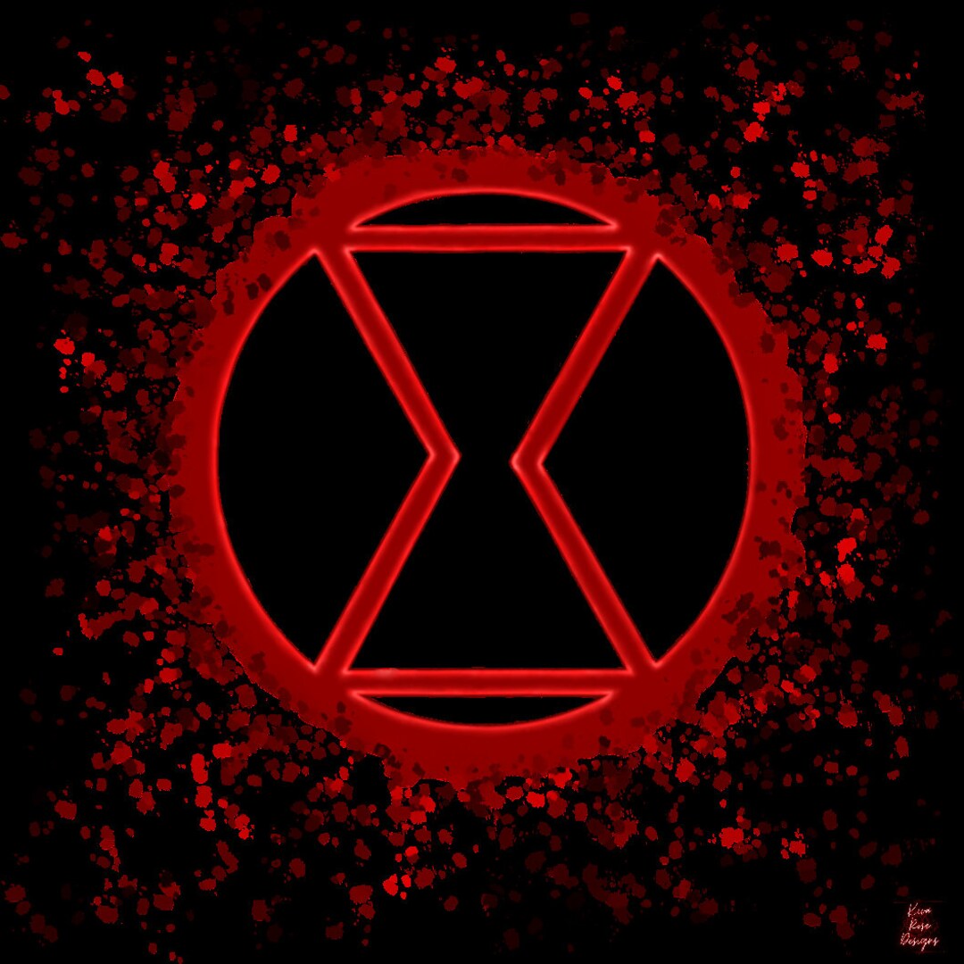 Black Widow Logo Digital Art - Etsy