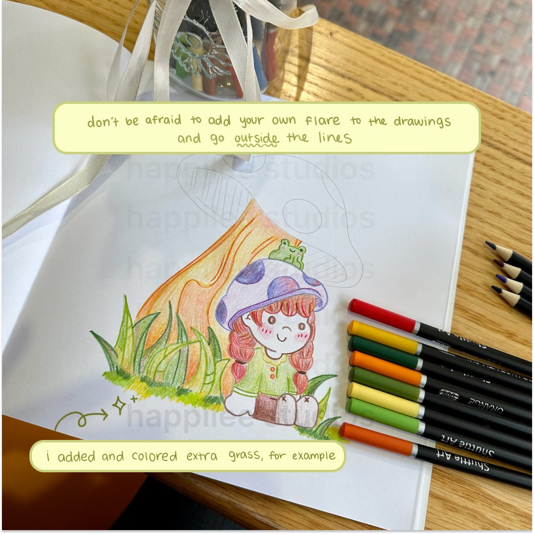 Happilee Trace & Coloring Book Vol 1 | 20 Pages of Cute and Positive ...
