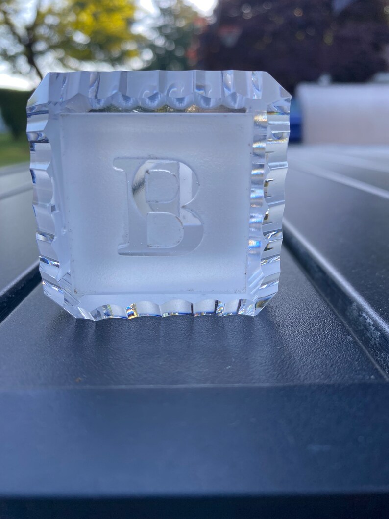 Waterford Crystal Alphabet Block Babies Room Decor Child Decor - Etsy
