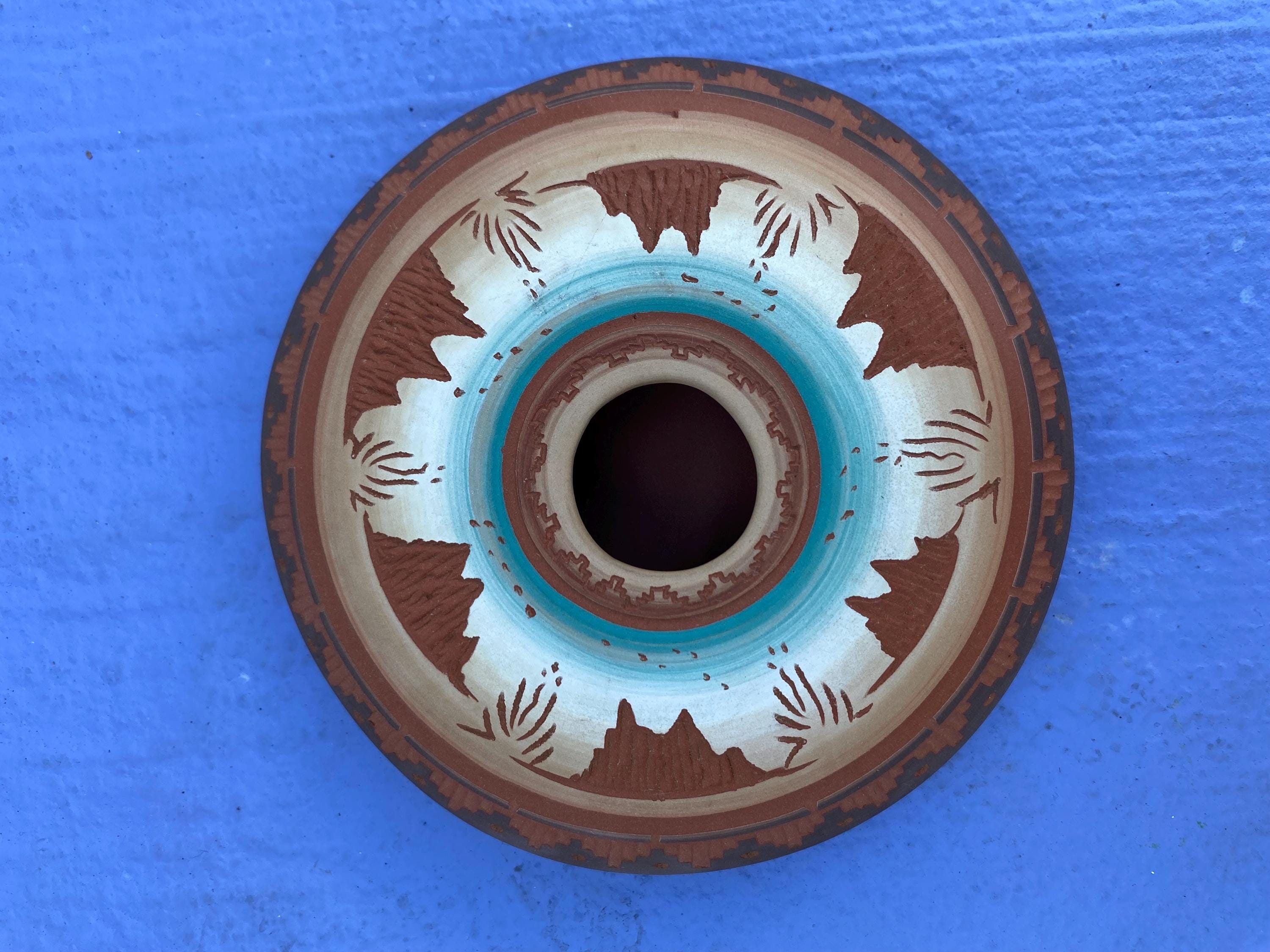 Native American Pottery Navajo Terry Smith Terracotta Sgrafitto ...