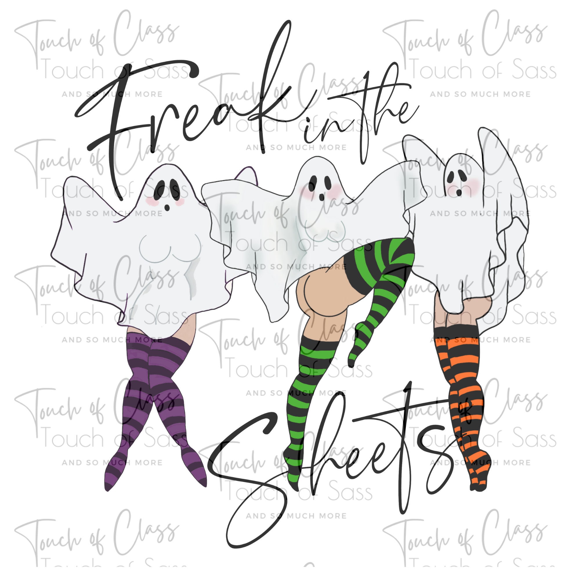 Freak in the Sheets Vintage Pinup Girl Ghosts Sublimation - Etsy Hong Kong