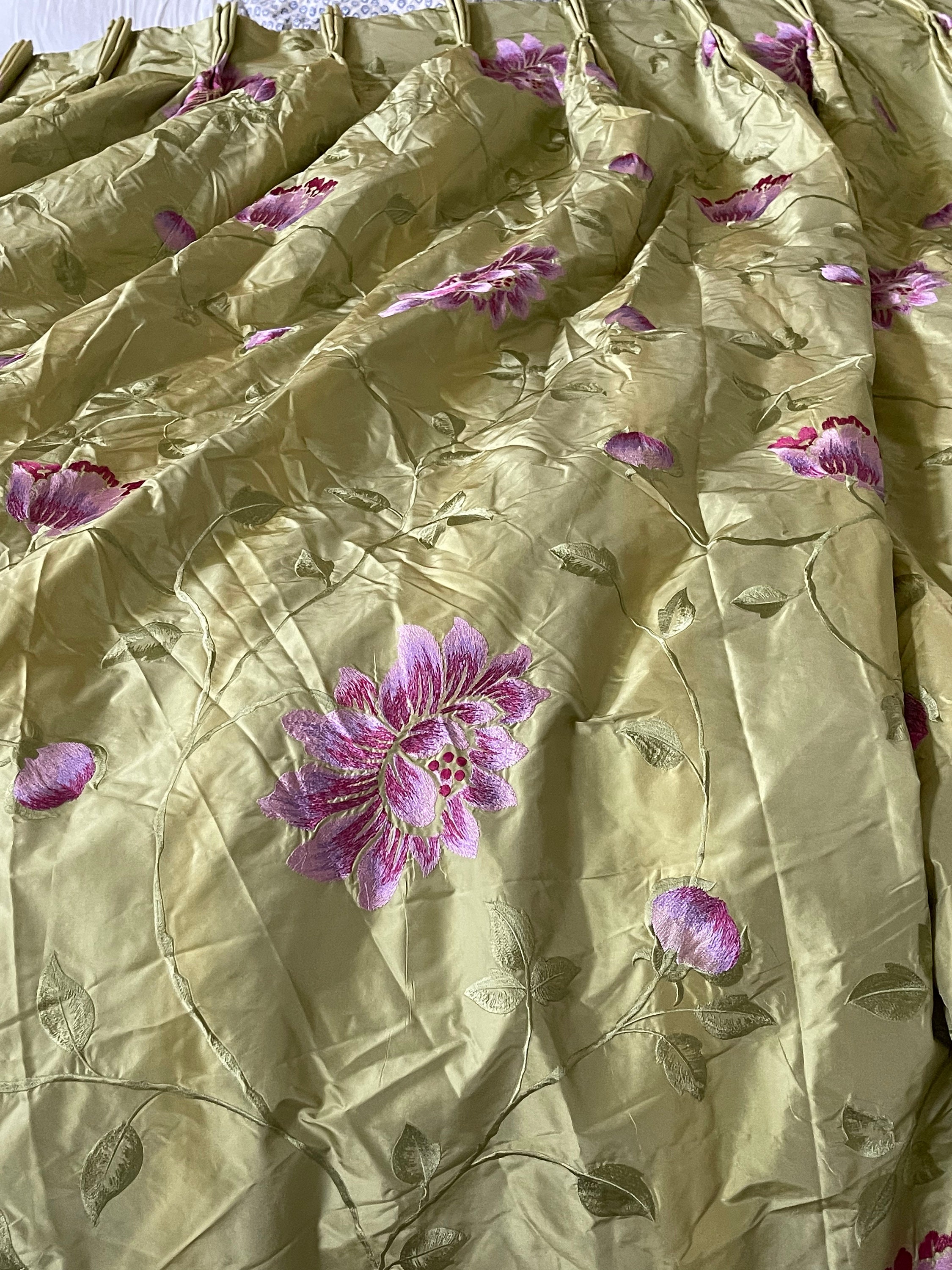 Couture Made Silk Curtains - Etsy