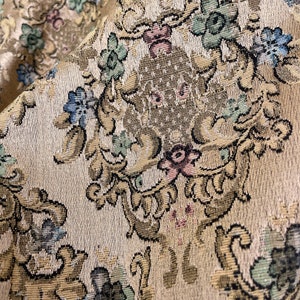 Vintage French Damask Fabric - Etsy