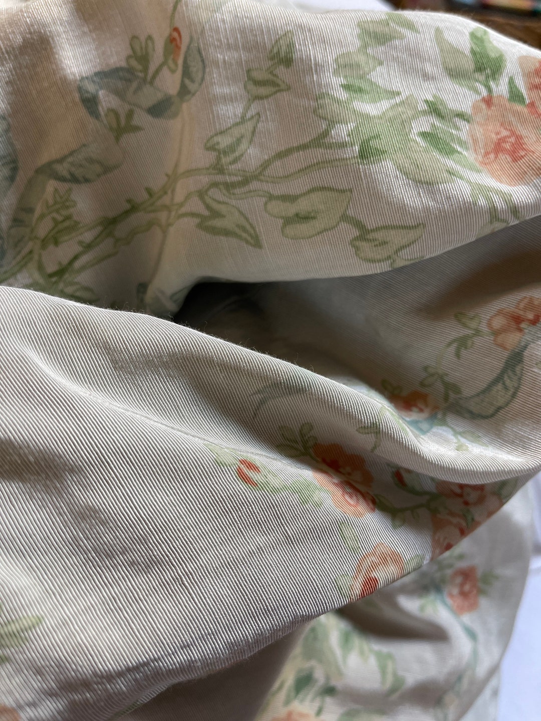 French 1900 Silk Moiré Fabric Panels - Etsy