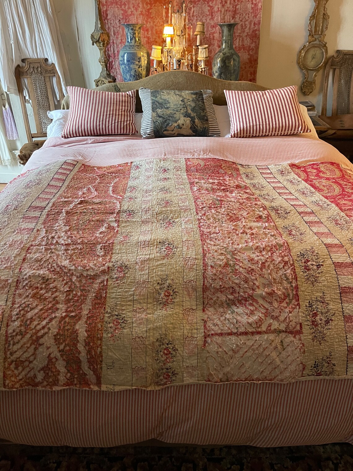 French Antique Quilt - Etsy
