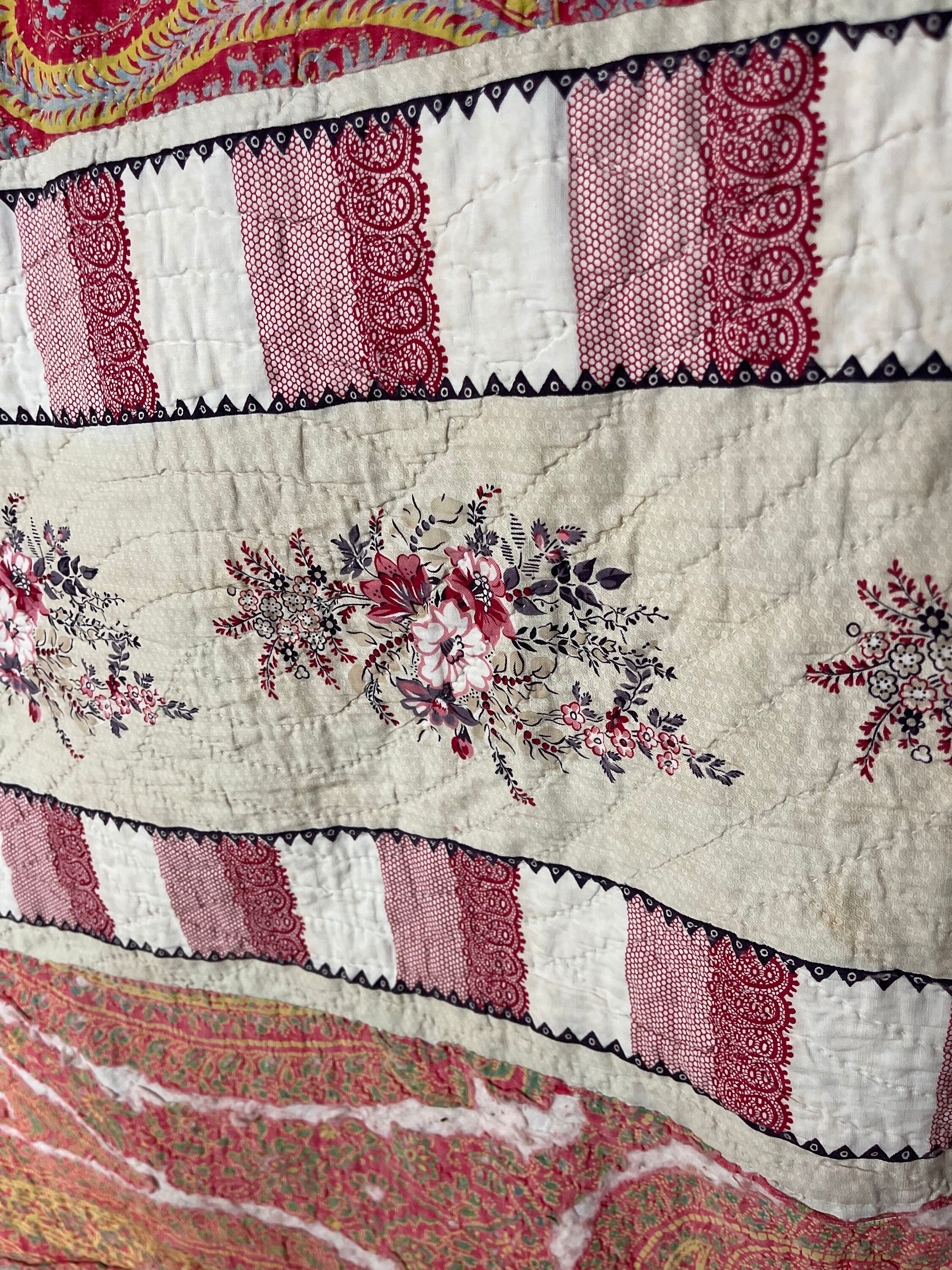 French Antique Quilt - Etsy