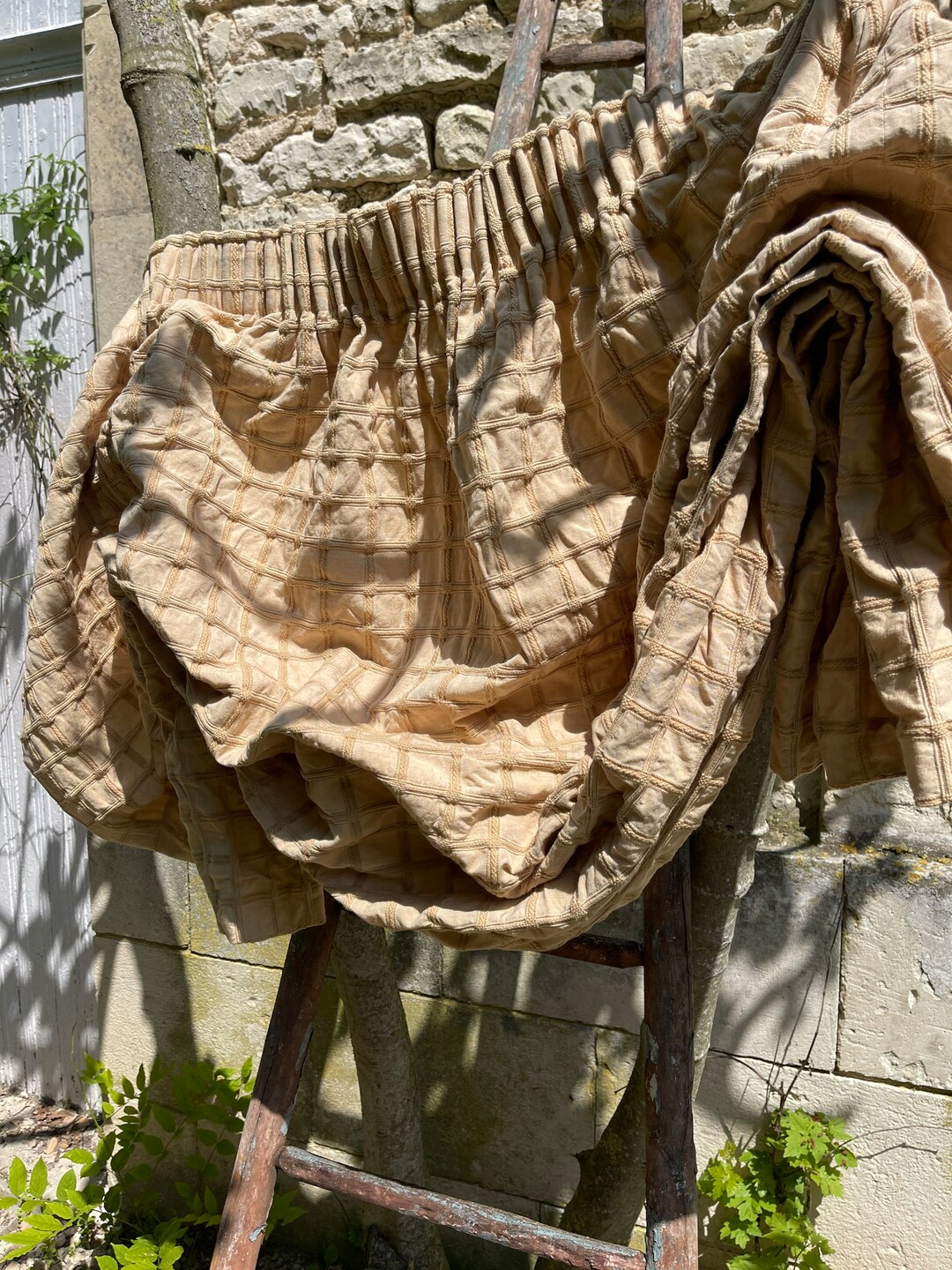 Wonderful Vintage Festoon Linen Blind - Etsy