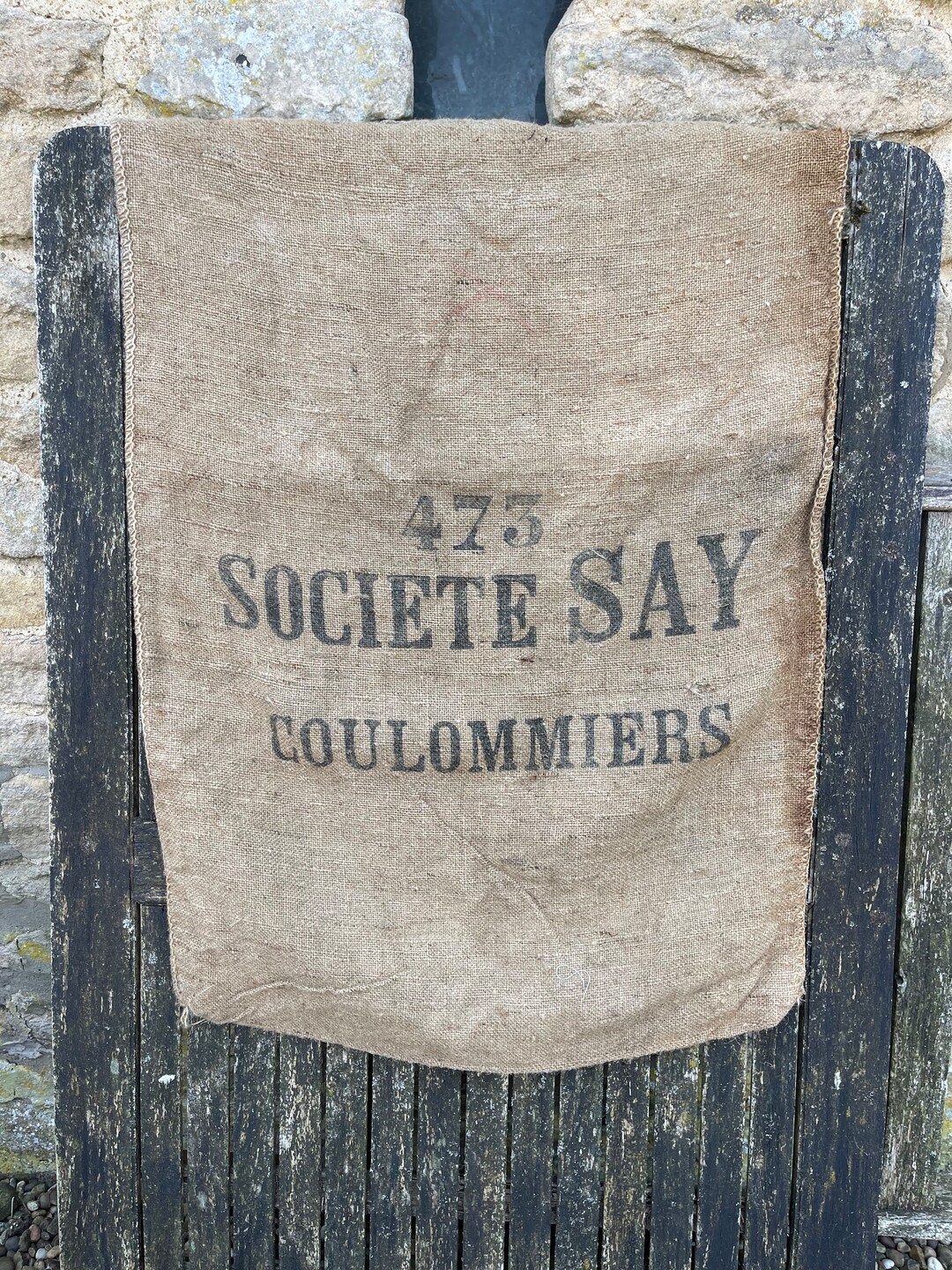 French Vintage Hessian Sack - Etsy