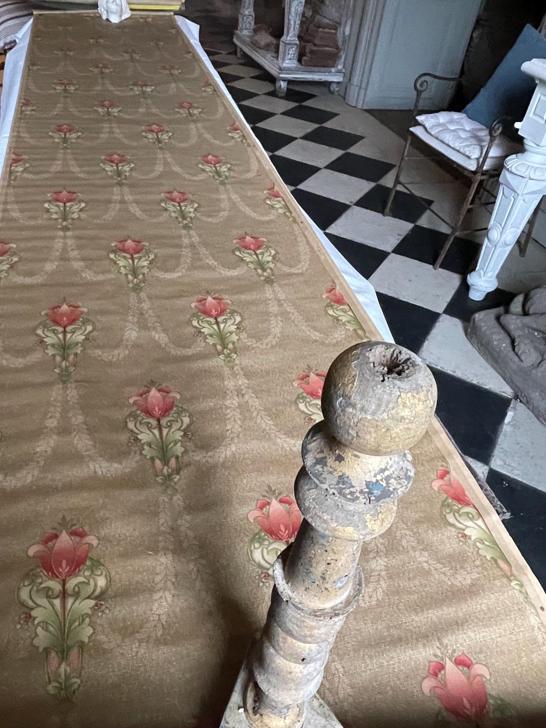 Antique French Wallpaper Circa 1890 - Etsy