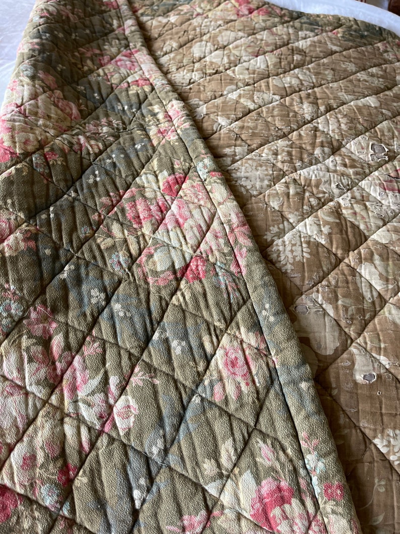 French 19 Th C Antique Boutis Floral Design - Etsy