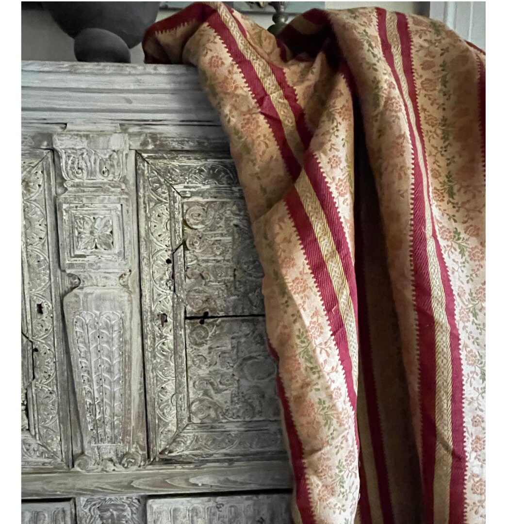 French 19 Thc Linen Woven Brocade Panels - Etsy