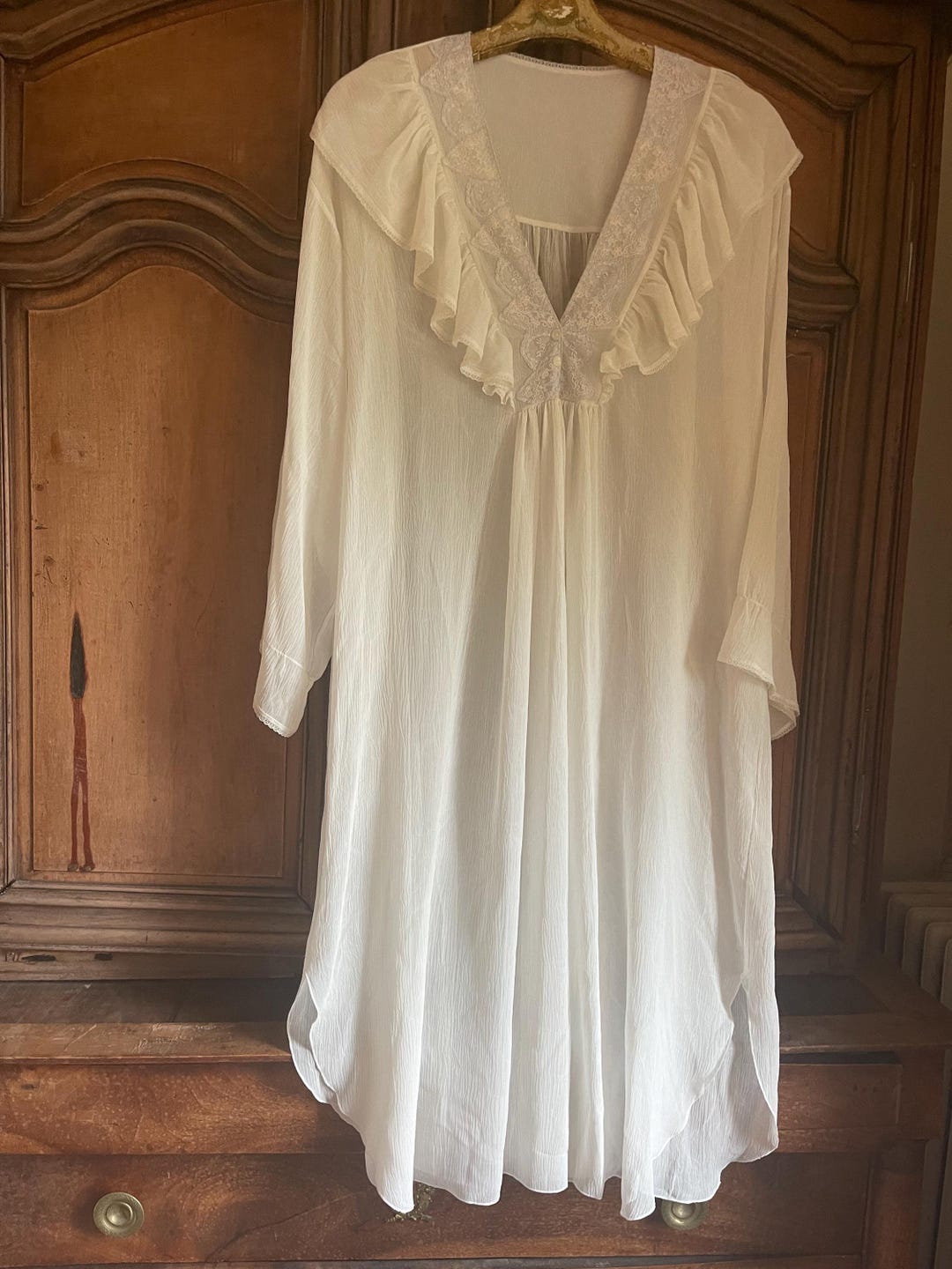 Vintage Chiffon Dress /negligee - Etsy