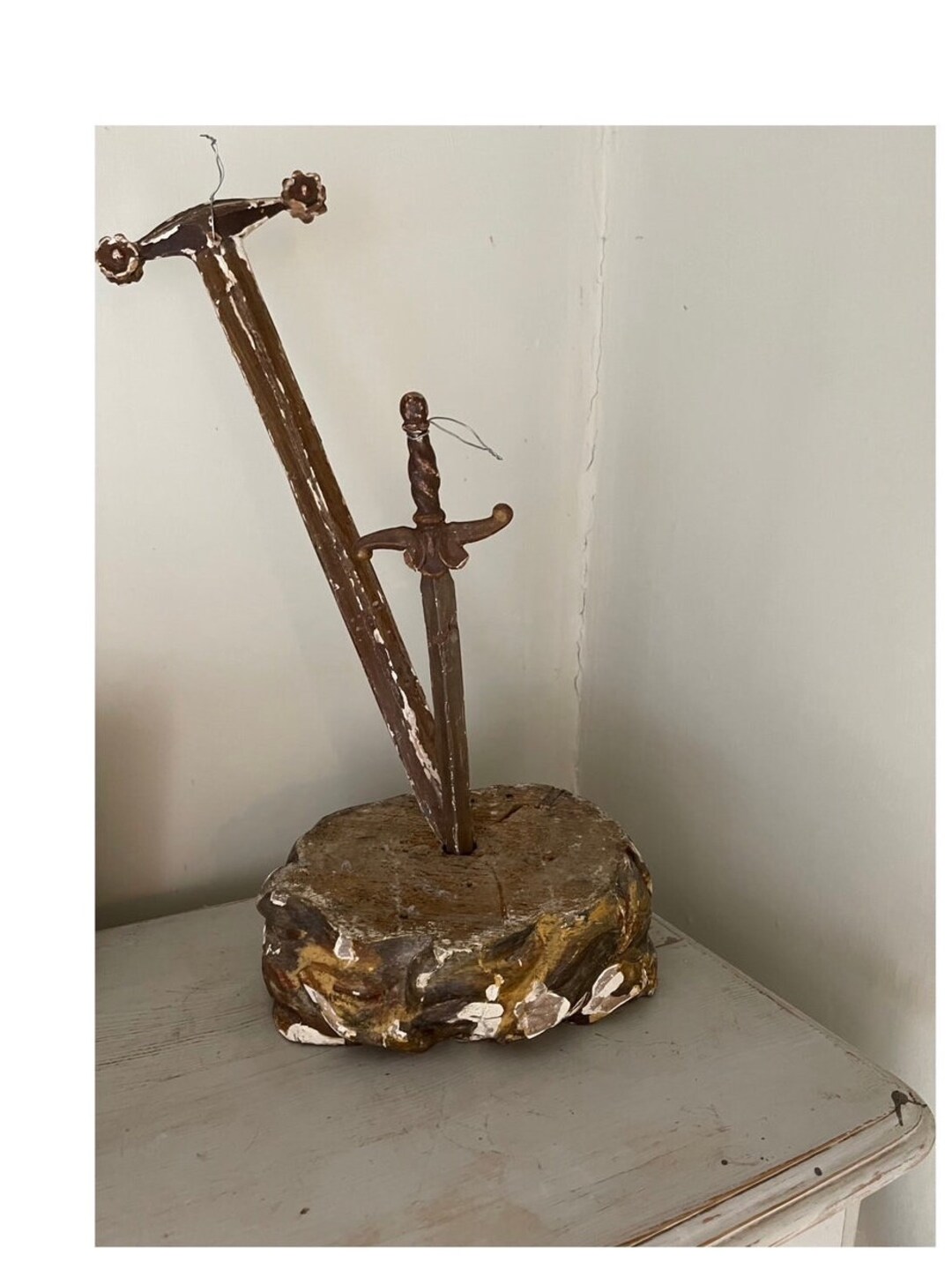 Decorative French Boissiere Gilt Swords and Stand - Etsy