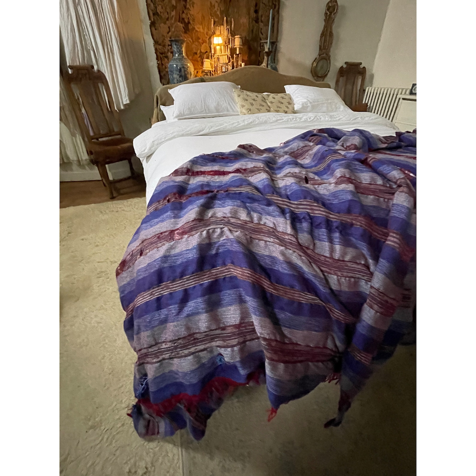 Antique French Provençal Silk and Linen Throw - Etsy