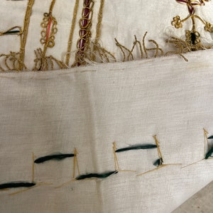 Silk Antique Gilt Thread Table Cover or Sofa Back Cover - Etsy