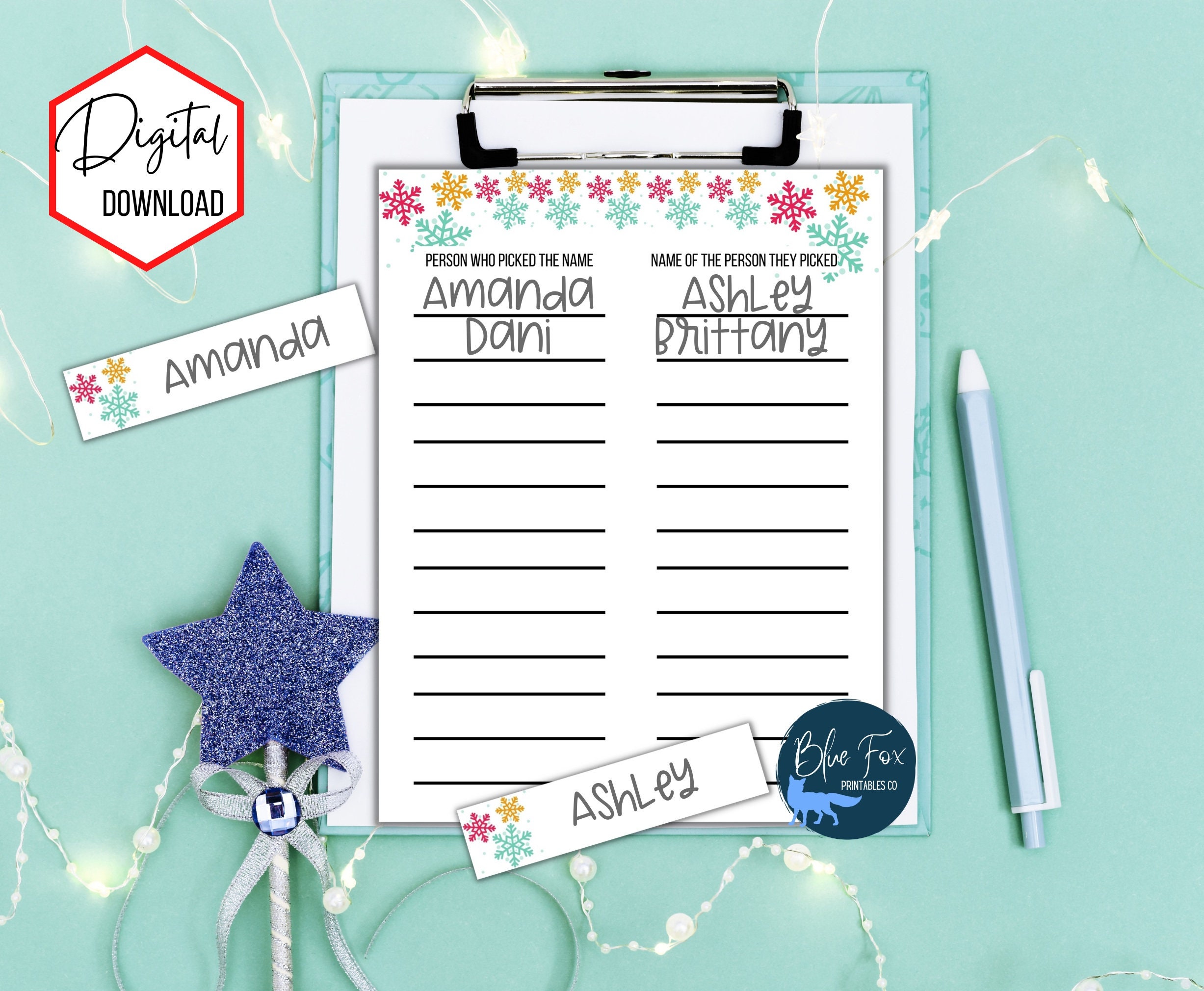 Let's Draw Names for Christmas Gifts, Christmas Gift Drawing, Christmas ...