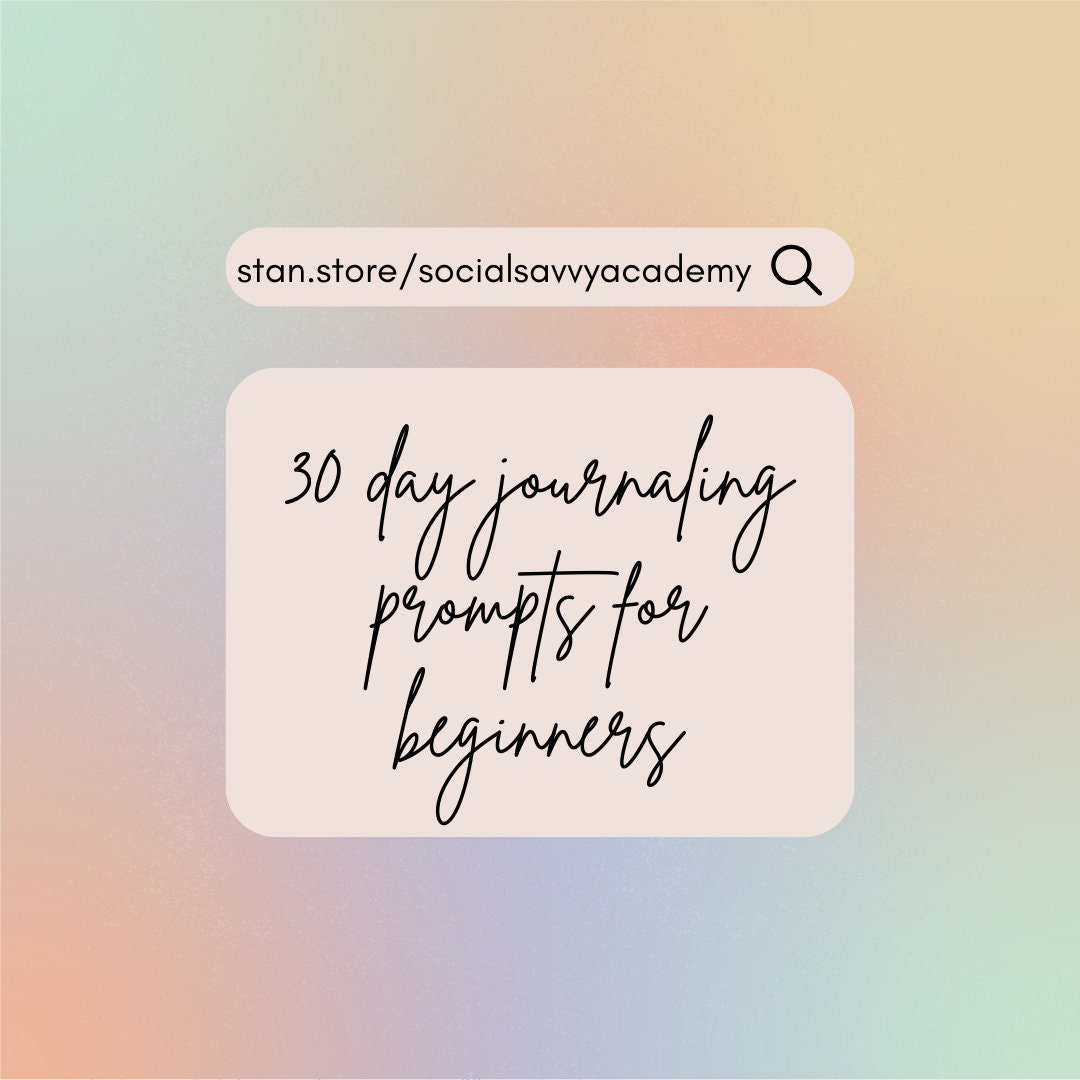 30 Day Journaling Prompts - Etsy