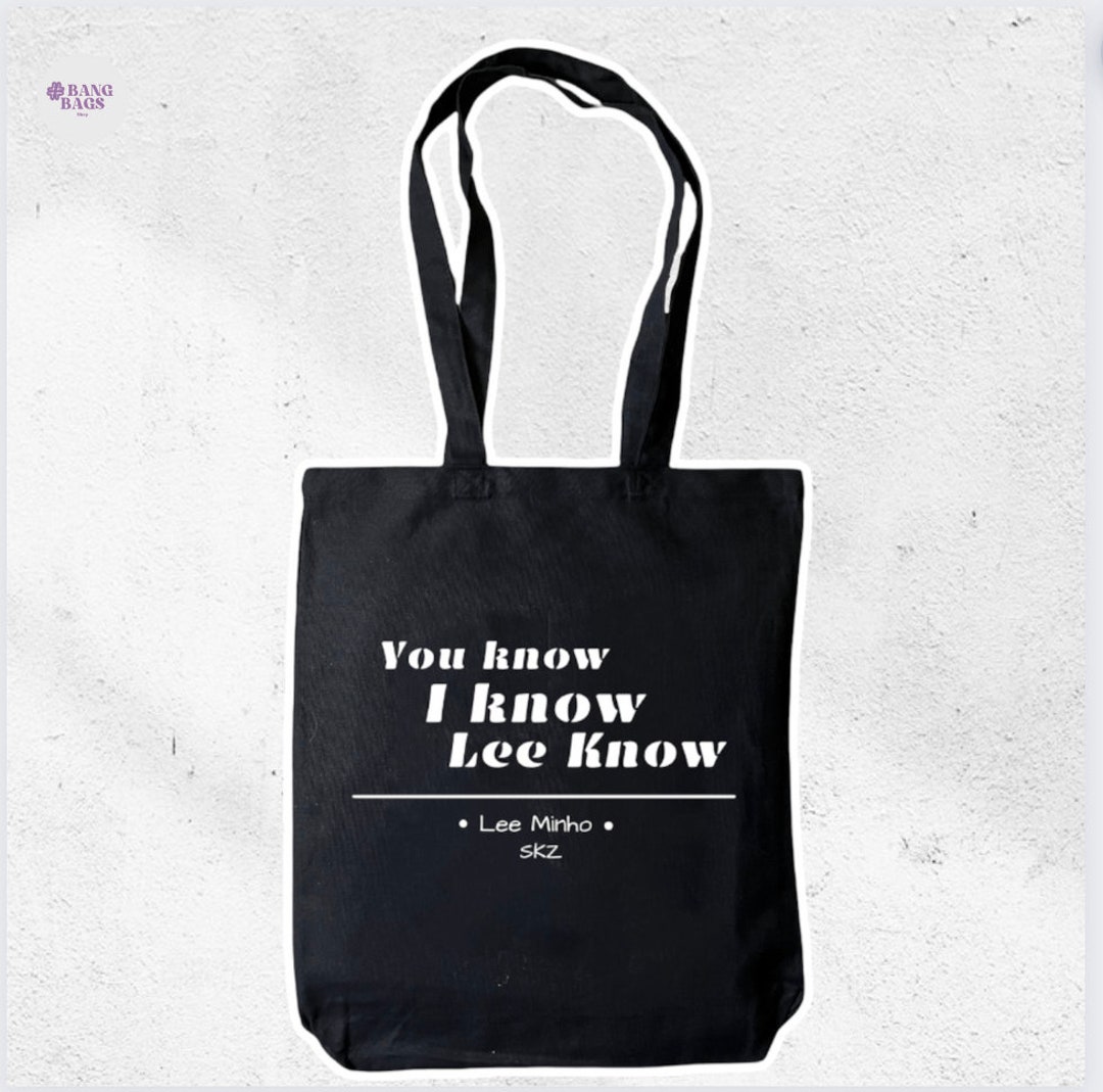Stray Kids Lee Know Canvas Tote Bag, Stay, Cotton Bag, Iconic Line - Etsy