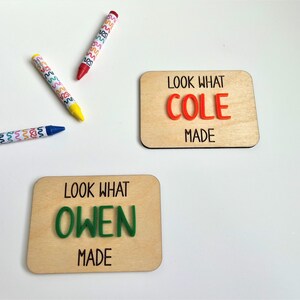 Look What I Made Magnet Personalized Kids Magnet Kids - Etsy
