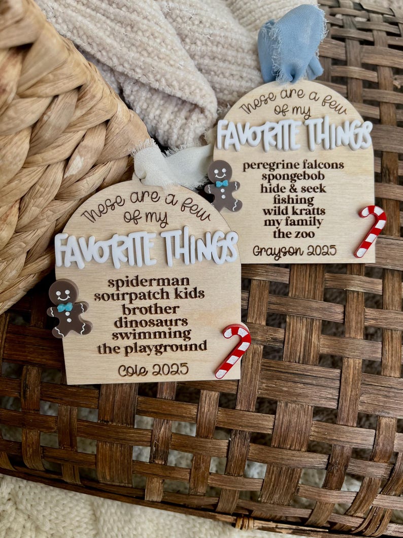 Personalized Kids Keepsake Ornament | Children’s Christmas Ornament ...