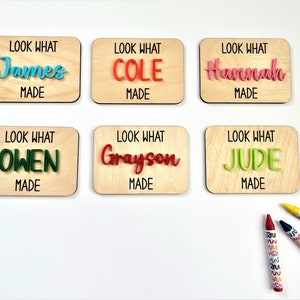 Look What I Made Magnet Personalized Kids Magnet Kids - Etsy