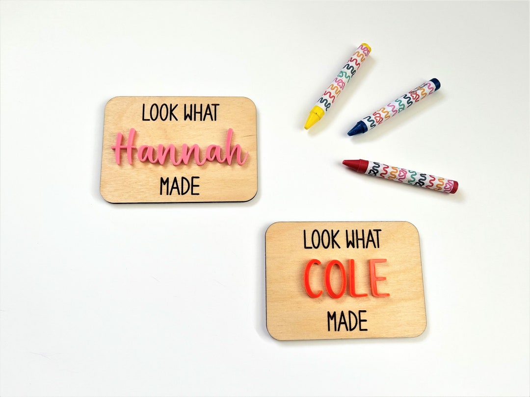 Look What I Made Magnet Personalized Kids Magnet Kids - Etsy