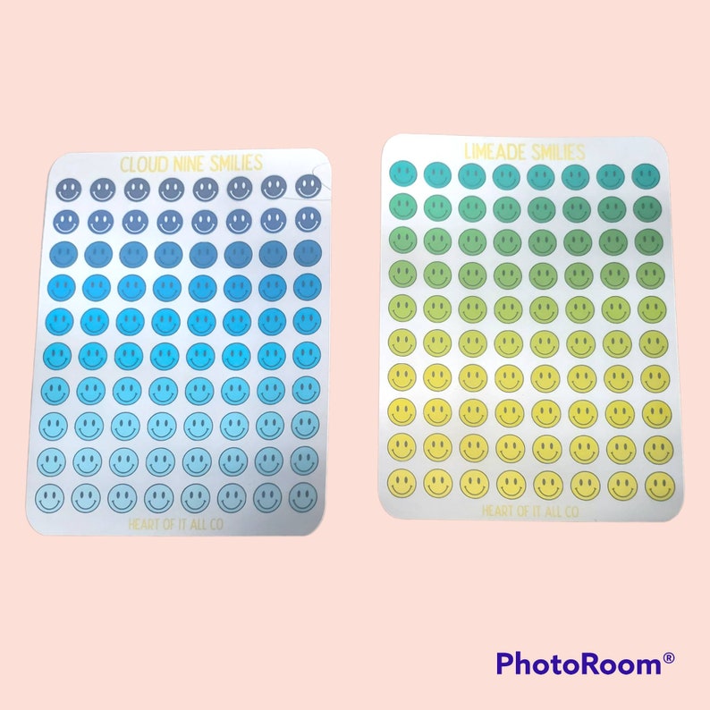 Rainbow Colorful Tiny Smiley Faces Water-resistant for Journals ...