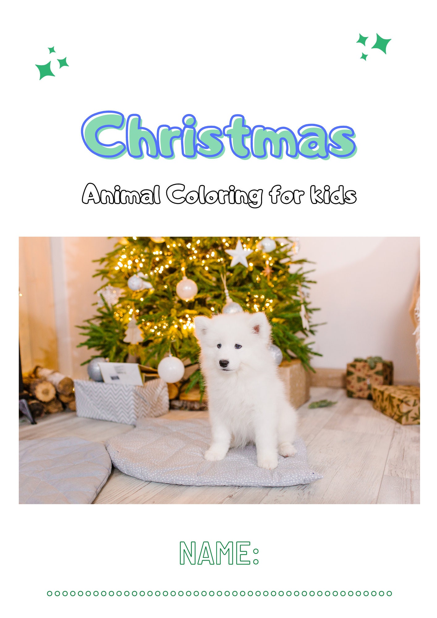 Coloring Pages : Christmas Animal Coloring Kids Coloring Book 13 ...