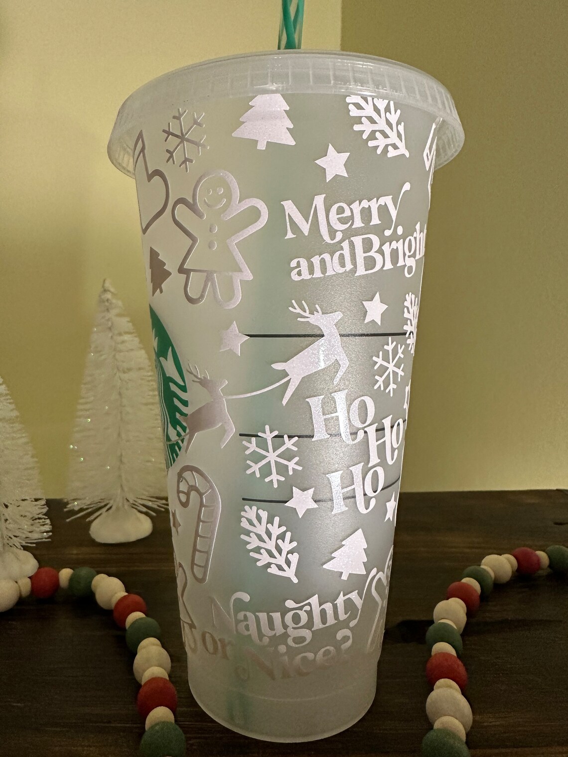 Personalized Starbucks Cold Cup Venti 24oz Size Iced Coffee Cups ...