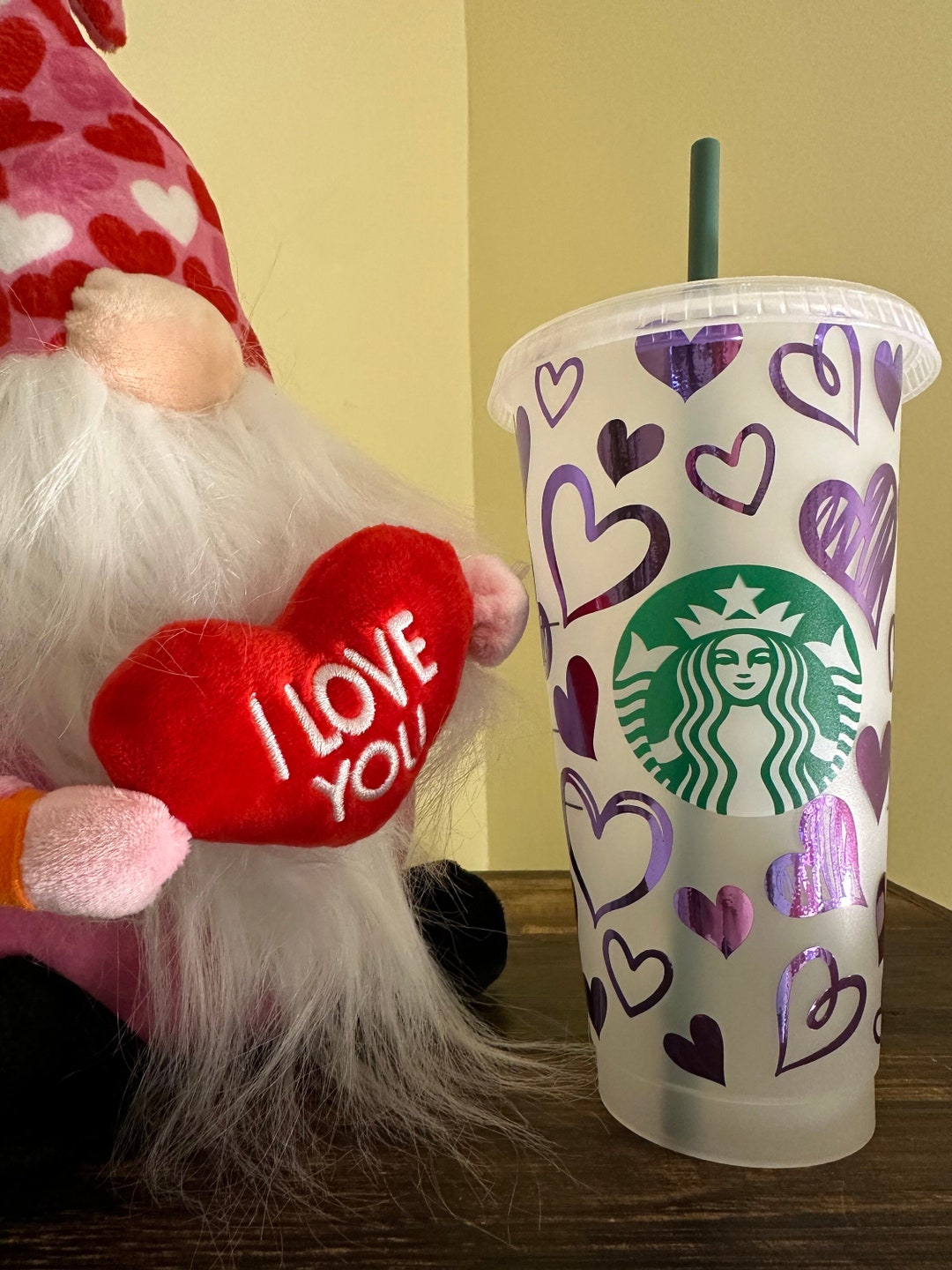 24oz Reusable Cup, Starbucks Cup, Gift for Her, Galentine Gift, Gift ...
