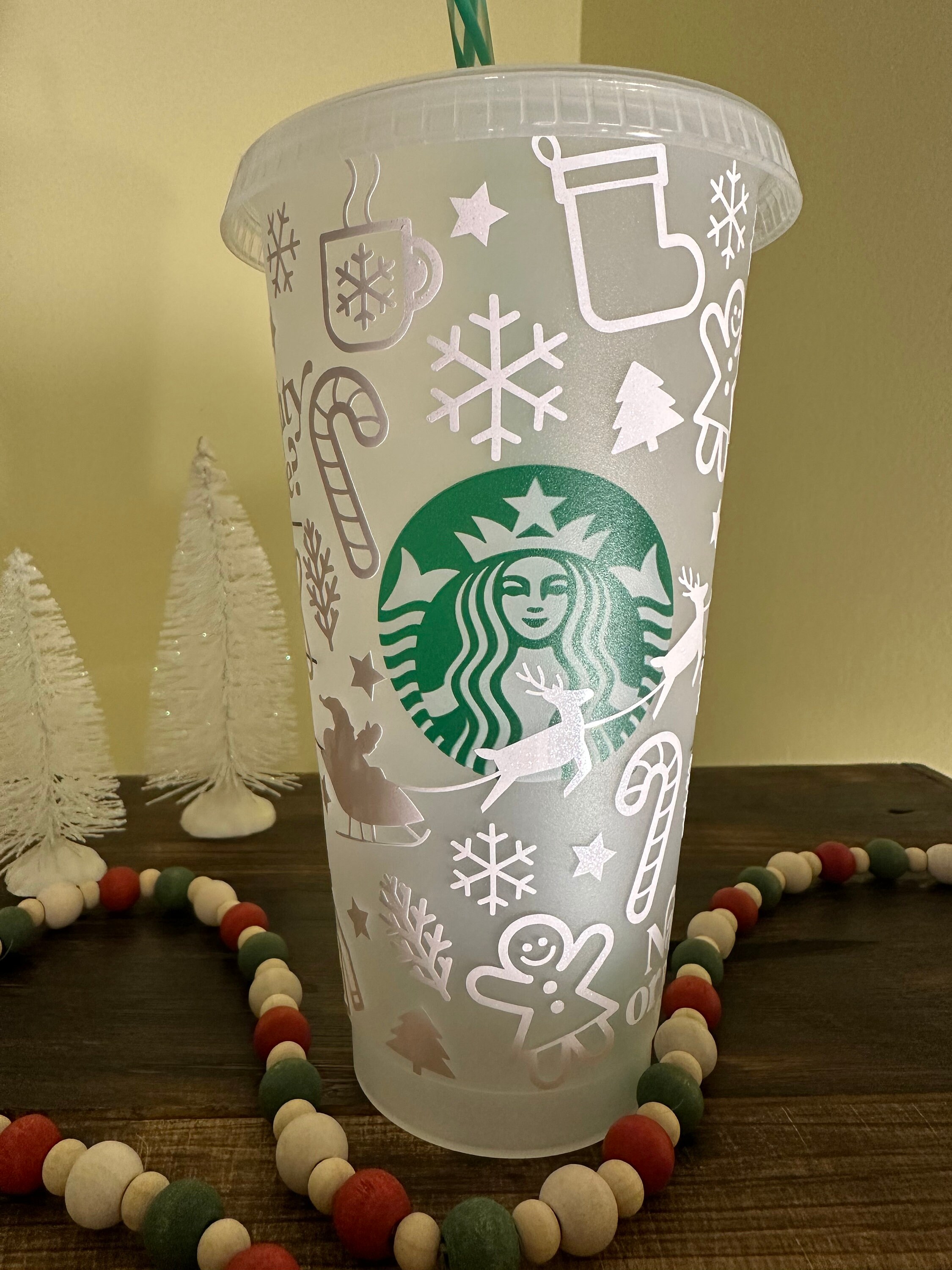 Personalized Starbucks Cold Cup Venti 24oz Size Iced Coffee Cups ...