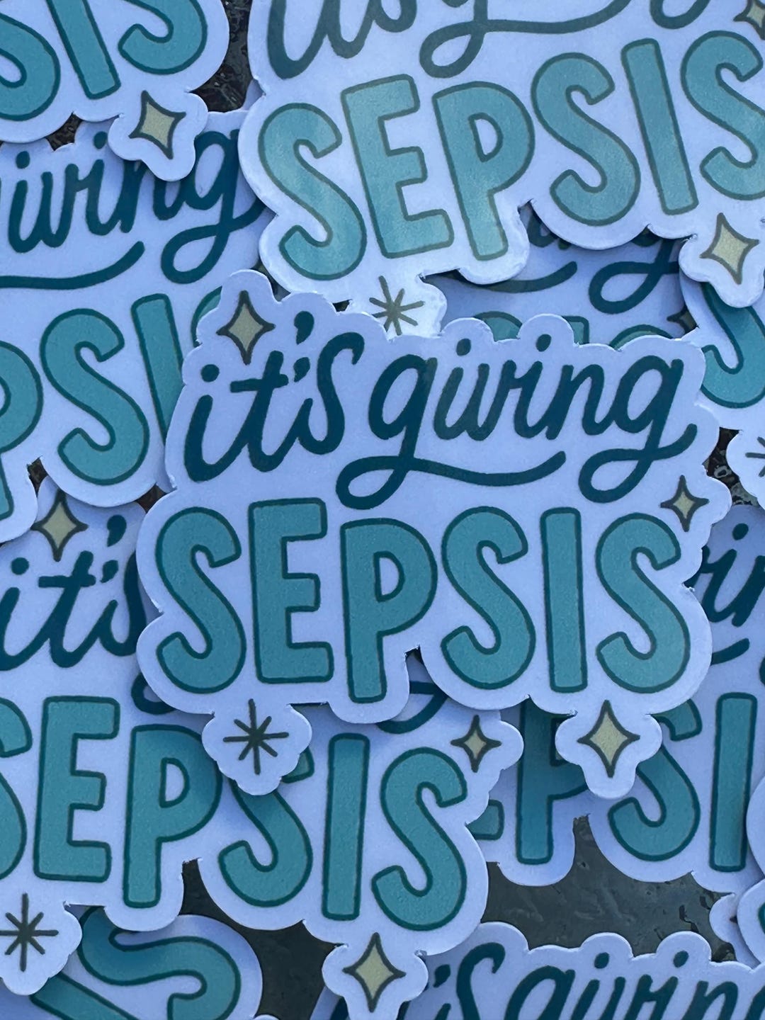 It's Giving Sepsis Funny Nurse Sticker, Healthcare Humor - Etsy