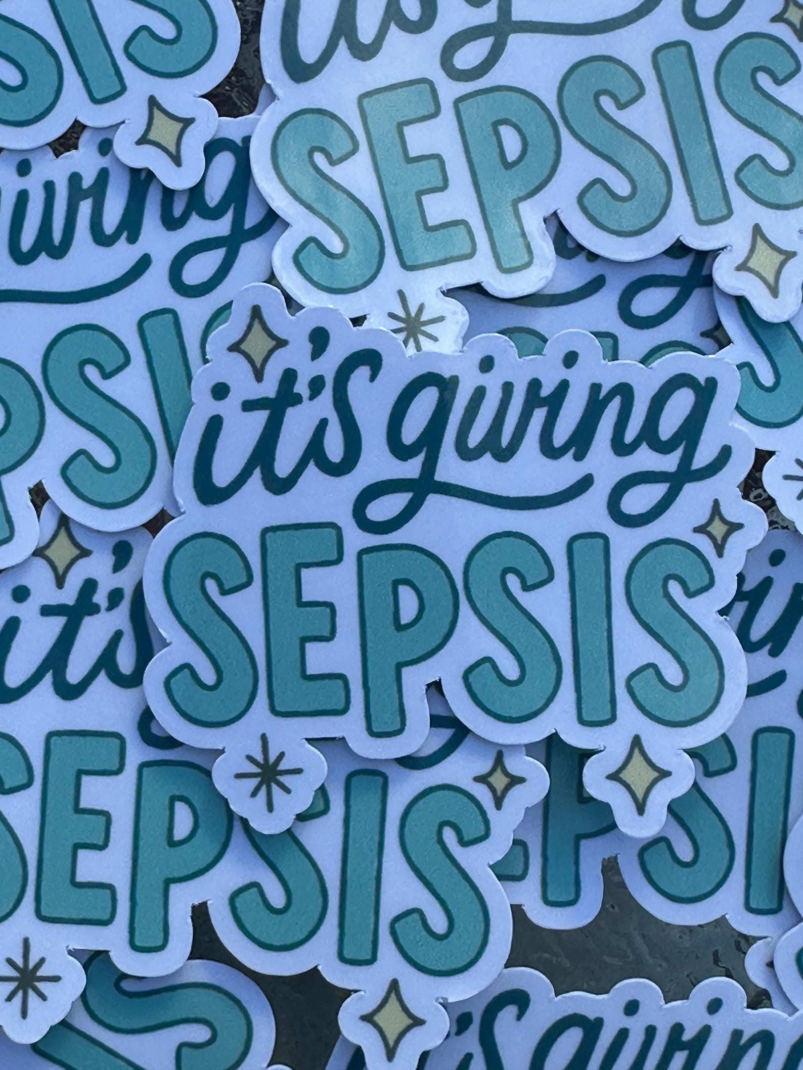 It's Giving Sepsis Funny Nurse Sticker, Healthcare Humor - Etsy