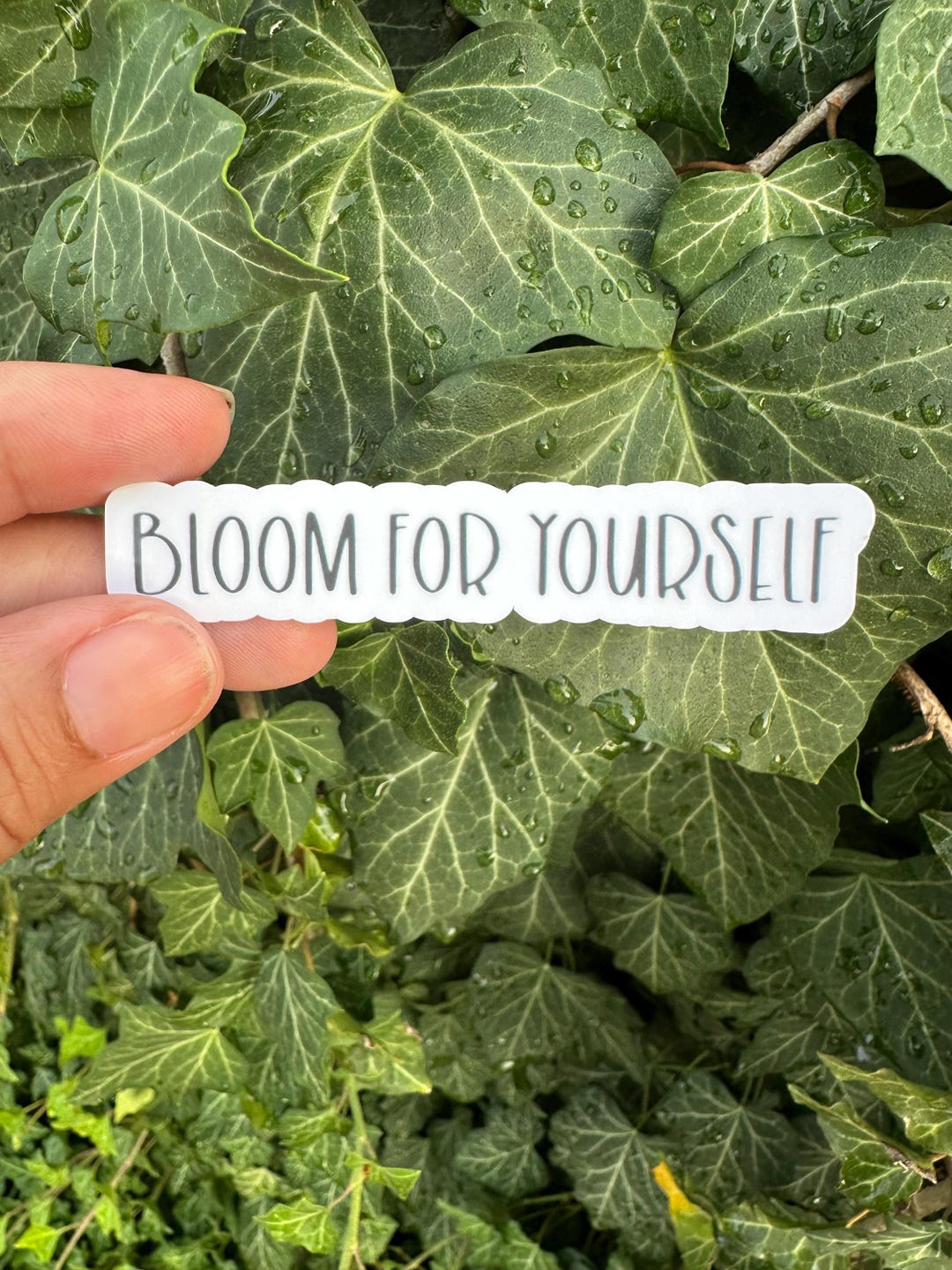 Bloom for Yourself Vinyl Sticker: Inspirational Self-love Quote - Etsy