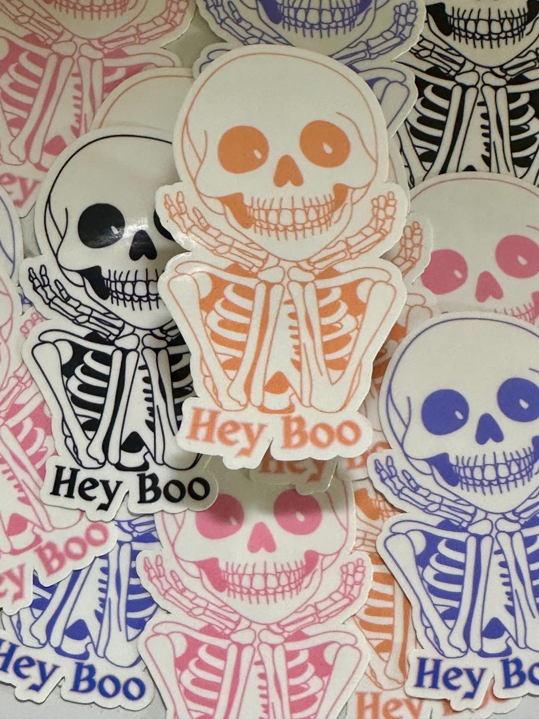 Hey Boo Skeleton Sticker – Funny Halloween Vinyl Decal - Etsy