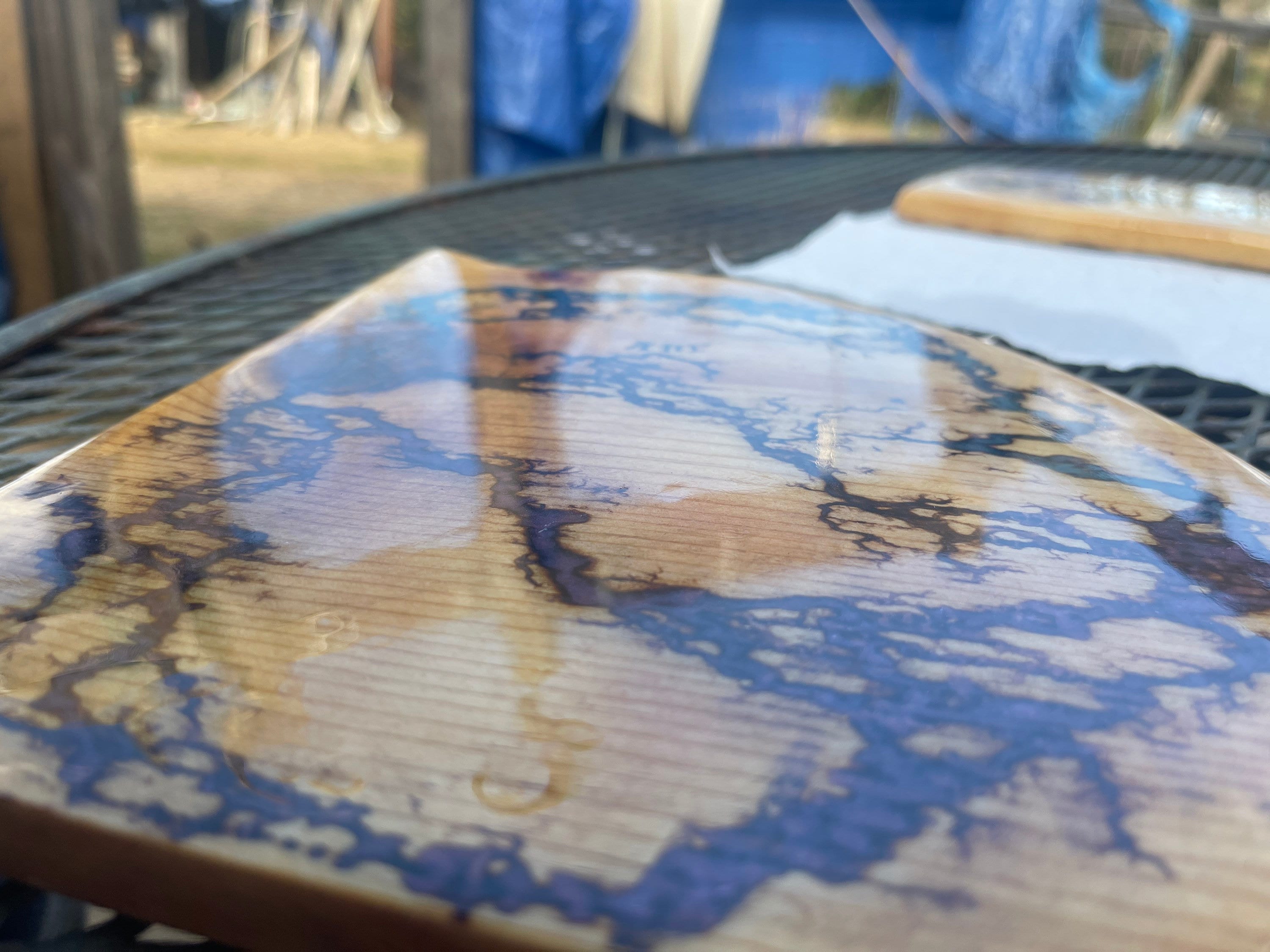 Fractal Wood Burn With Epoxy Resin Color and Coating - Etsy