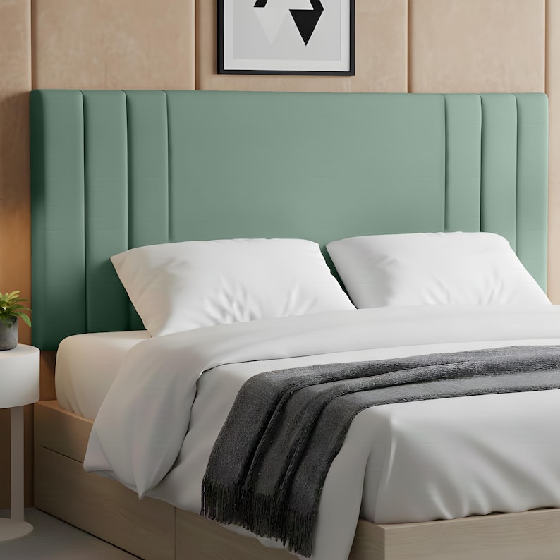 Rio Plush Velvet 24" Upholstered Headboard | Elegant Padded Bed ...