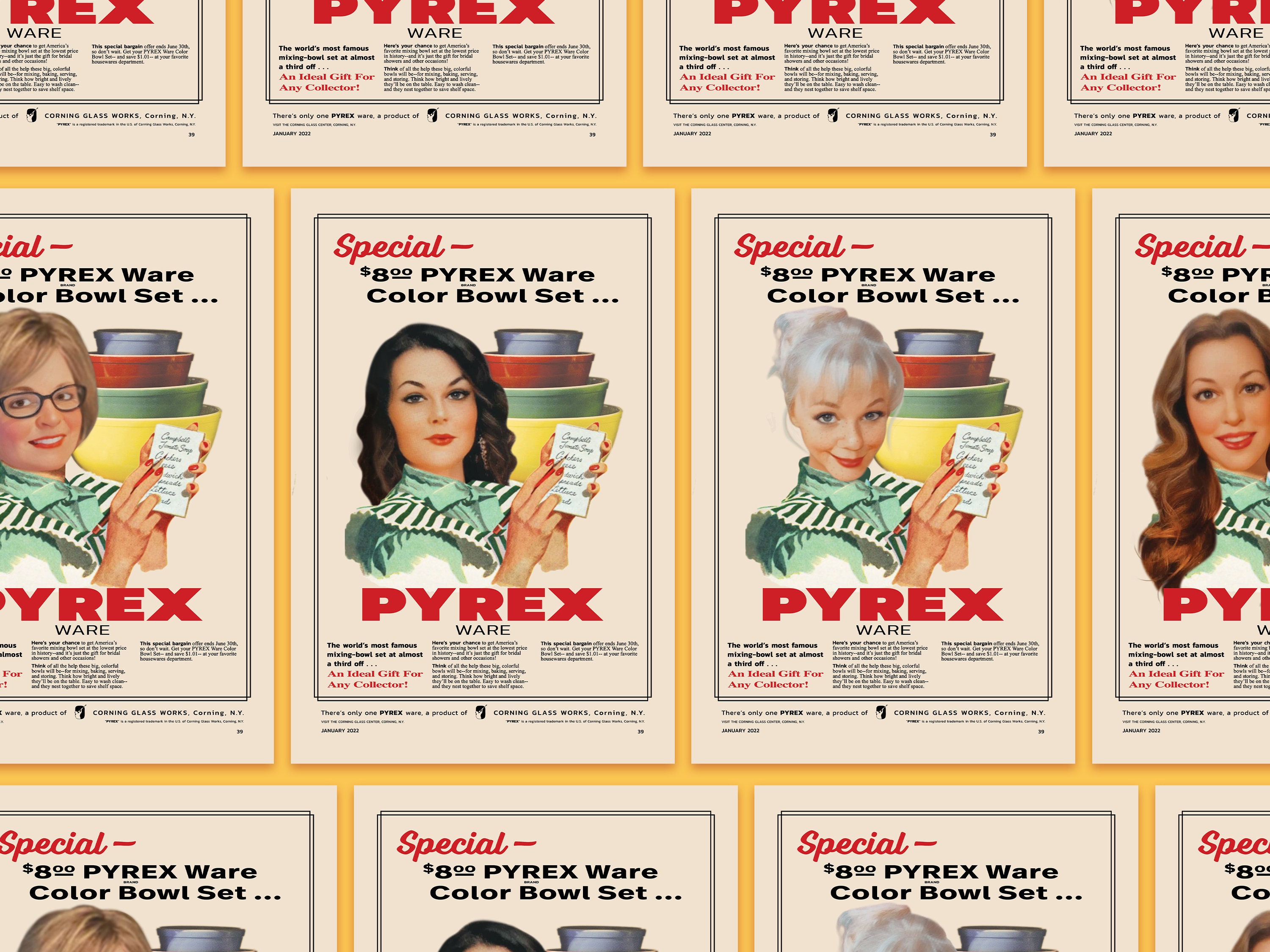 CUSTOM Pyrex-inspired Digital Print, Digital Downloadable Print - Etsy