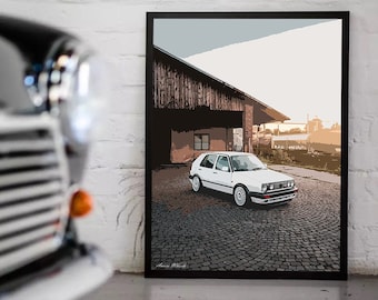 Golf Mk2 Poster - Etsy