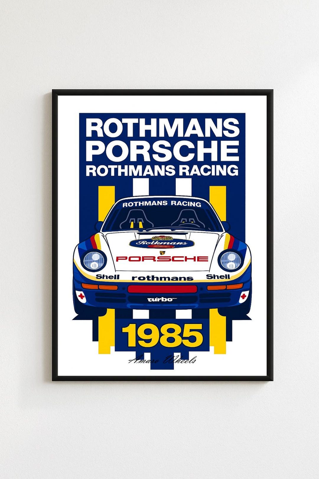 Porsche 959 - Rothmans Racing Rally/rallye- Premium Print, Automotive ...