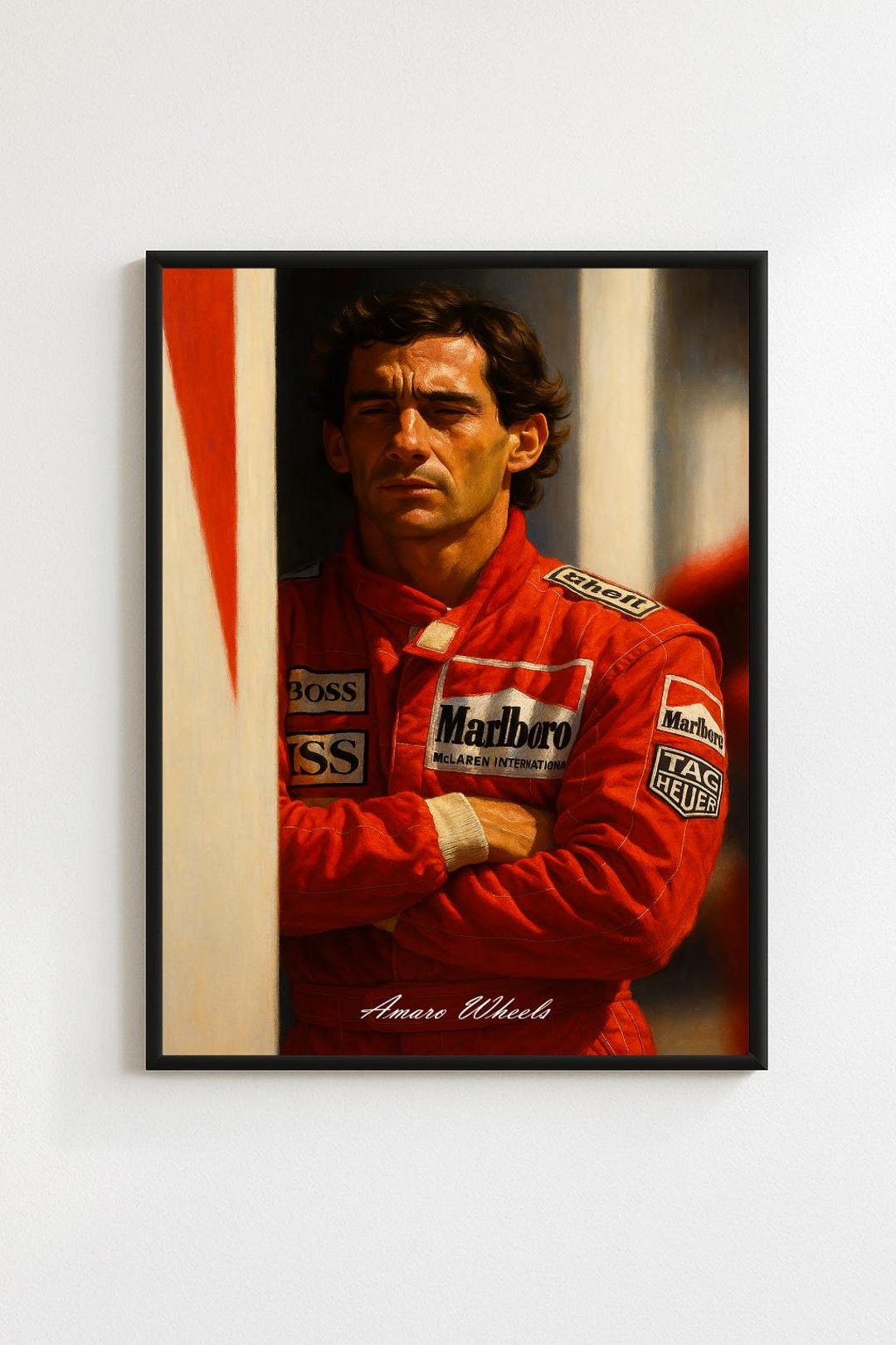 Ayrton Senna Nº4 - Formula 1/F1 Driver - Premium Print, Automotive Wall ...