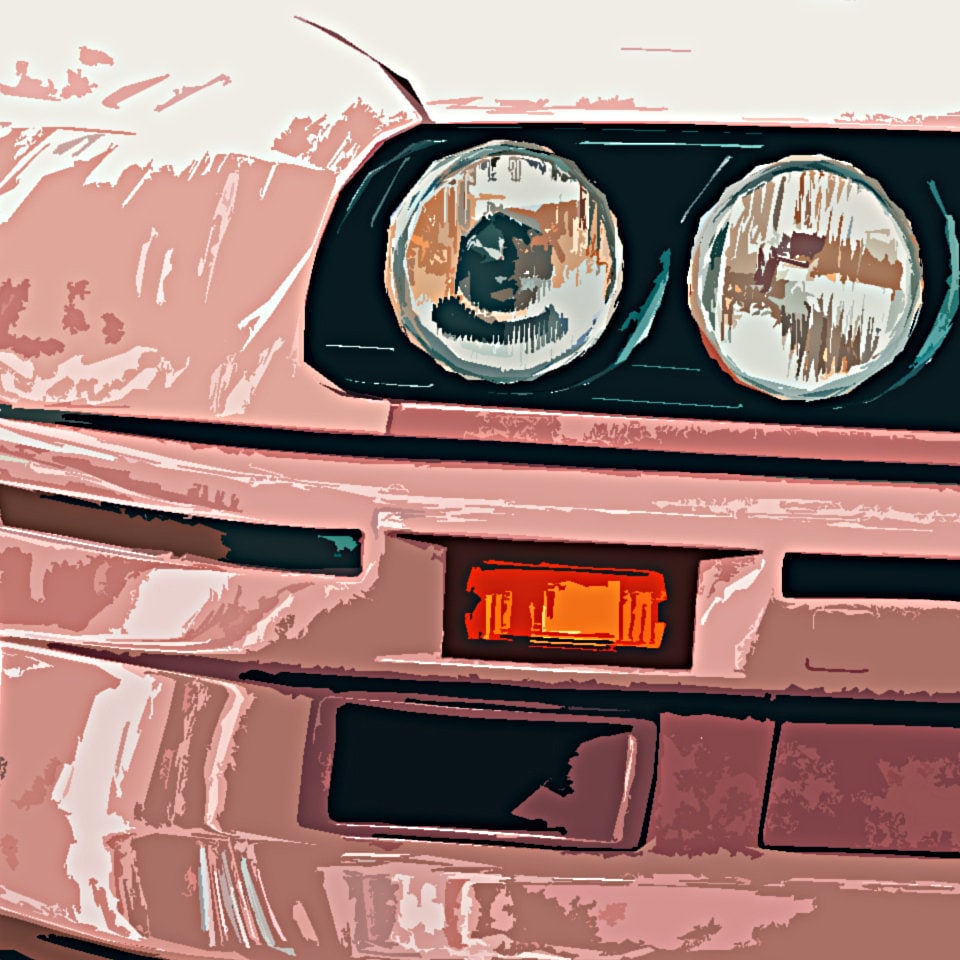 BMW E30 M3 Evolution 2 Car Poster, Wall Print, Illustrations, Car Art ...
