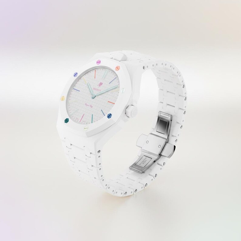Cinturino per orologio Royal Pop in bianco – Cinturino in bioceramica ...